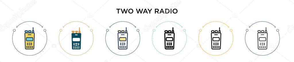 Two way radio Vector Art Stock Images | Depositphotos