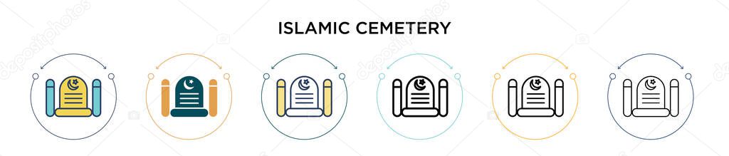 Cimetière islamique Vector Art Stock Images | Depositphotos