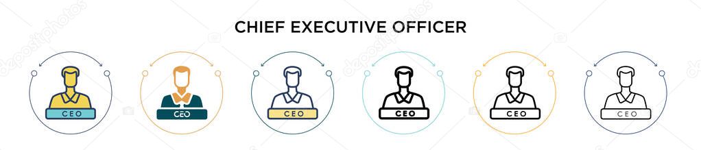 Chief executive officer icon Vector Art Stock Images | Depositphotos