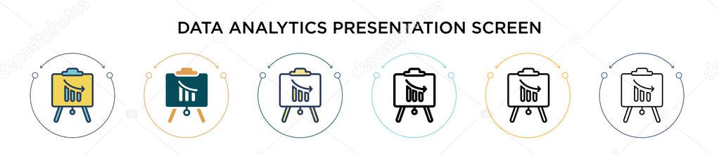 513 Data analytics presentation screen Vector Images, Data analytics presentation screen ...