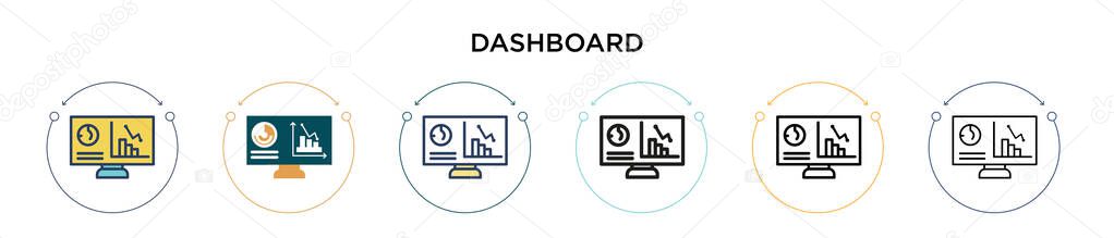 Kpi dashboard icons Vector Art Stock Images | Depositphotos