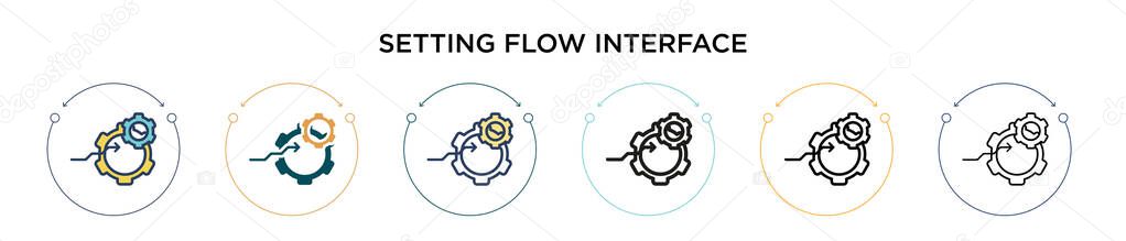 177 Setting flow interface symbol Vector Images, Setting flow interface symbol Illustrations ...