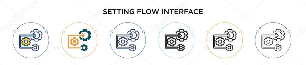 177 Setting flow interface symbol Vector Images, Setting flow interface symbol Illustrations ...