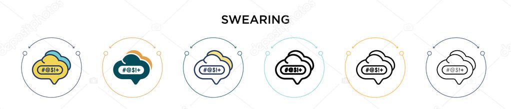Swearing icons Vector Art Stock Images | Depositphotos