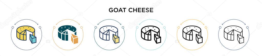 Icon colored goat Vector Art Stock Images | Depositphotos