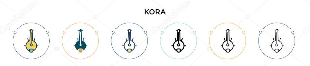Kora icon Vector Art Stock Images | Depositphotos