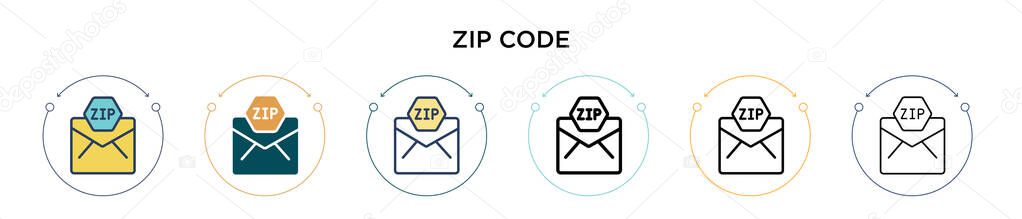Zip code icon Vector Art Stock Images | Depositphotos