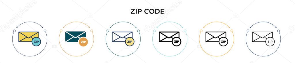 Zip code icon Vector Art Stock Images | Depositphotos