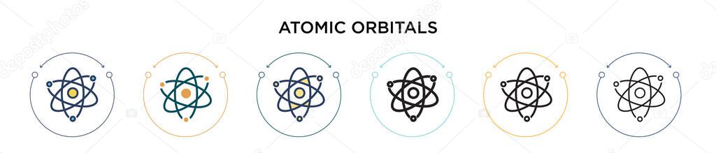 Orbitale atomowe symbol Vector Art Stock Images | Depositphotos