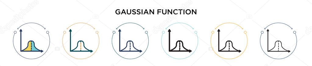 Gaussian icon Vector Art Stock Images | Depositphotos