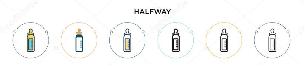 Halfway Vector Art Stock Images | Depositphotos