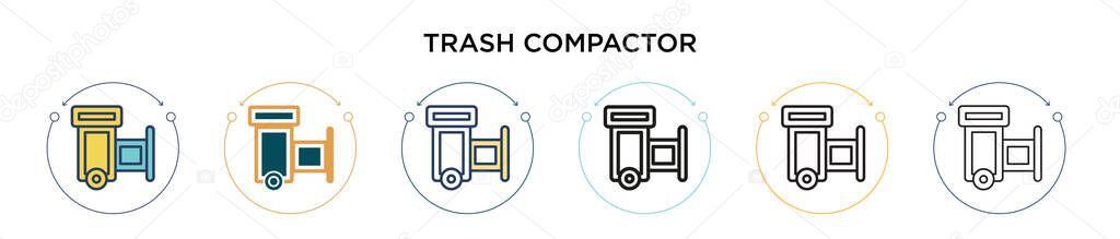 Trash compactors Vector Art Stock Images | Depositphotos