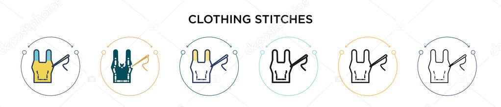 Scissors stitches Vector Art Stock Images | Depositphotos