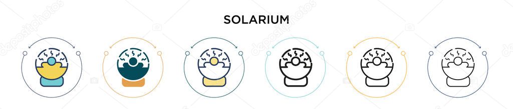 Solarium icons Vector Art Stock Images | Depositphotos