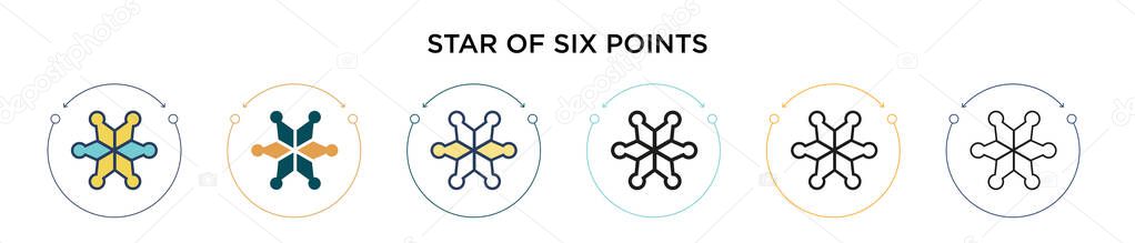 6 point star Vector Art Stock Images | Depositphotos