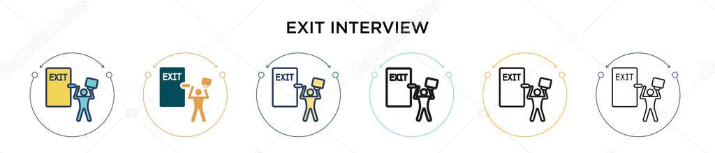 34 Exit interview icon Vector Images | Depositphotos