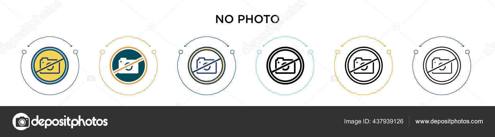 Photo Icon Filled Thin Line Outline Stroke Style Vector Illustration ...