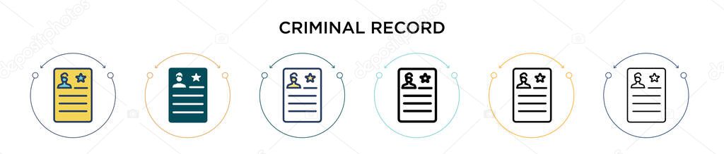 Criminal records Vector Art Stock Images | Depositphotos