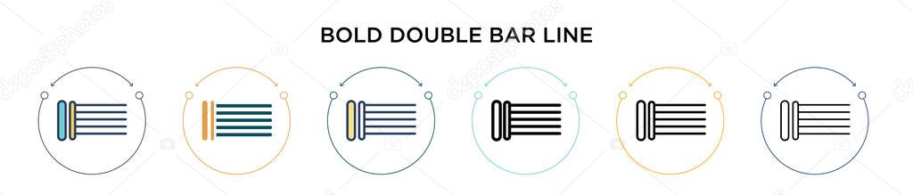 Bold double bar line Vector Art Stock Images | Depositphotos