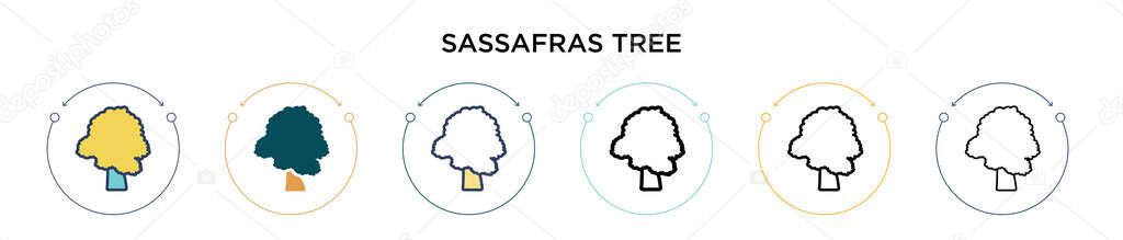 Folha de sassafras Vector Art Stock Images | Depositphotos