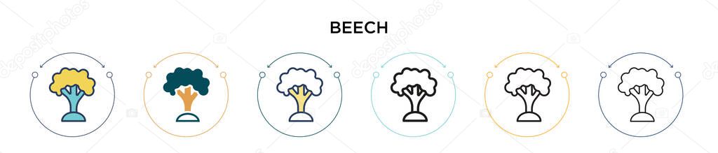 American chestnut tree icon Vector Art Stock Images | Depositphotos