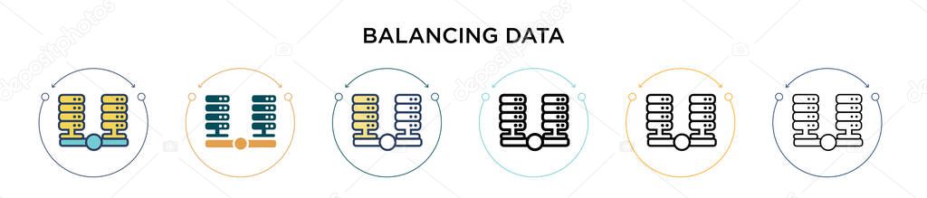 Balancing data icon Vector Art Stock Images | Depositphotos