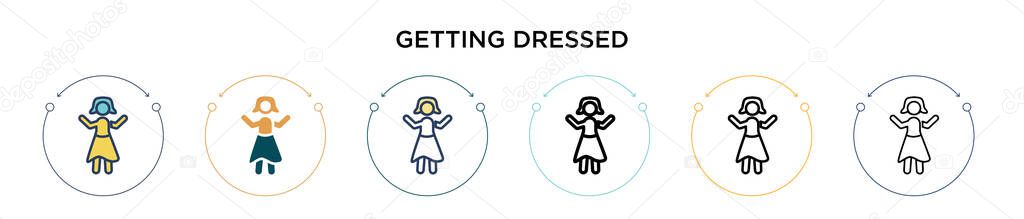 Getting dressed Vector Art Stock Images | Depositphotos
