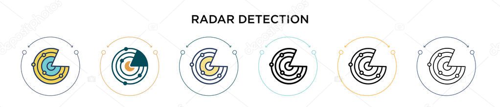 Radar detection icon Vector Art Stock Images | Depositphotos