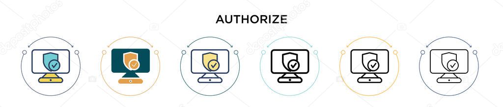Authorized outline Vector Art Stock Images | Depositphotos