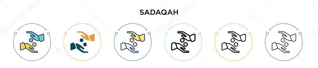 Sadaqah symbol of charity Vector Art Stock Images | Depositphotos