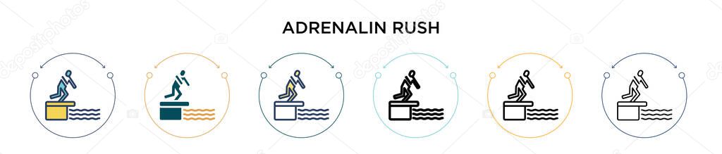 Adrenalin terburu buru Vector Art Stock Images | Depositphotos