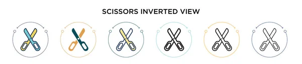 Scissors inverted view icon Vector Art Stock Images | Depositphotos