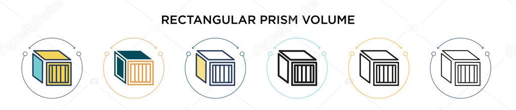 Rectangular prism icon Vector Art Stock Images | Depositphotos