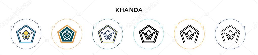 Khanda symbol Vector Art Stock Images | Depositphotos