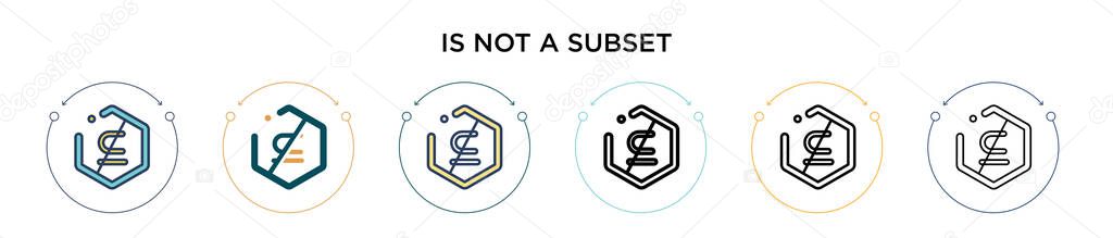 Is a subset of signs Vector Art Stock Images | Depositphotos