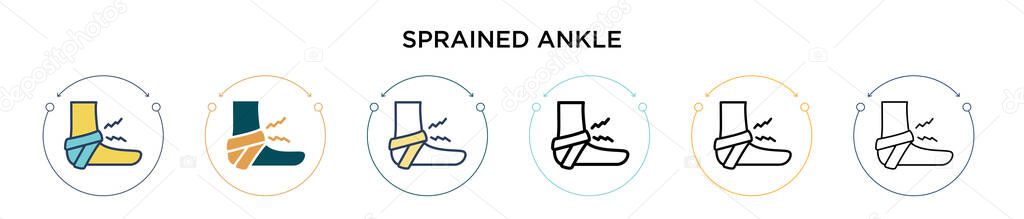 Esguince tobillo Vector Art Stock Images | Depositphotos