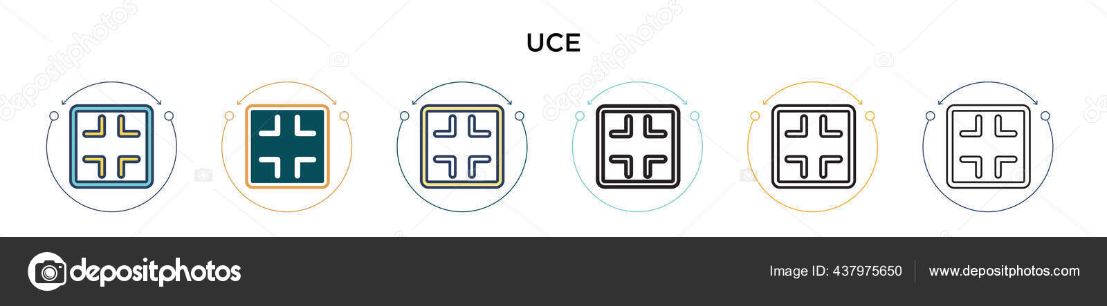 Reduce Icon Filled Thin Line Outline Stroke Style Vector Illustration ...