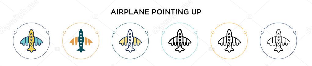 Airplane pointing up Vector Art Stock Images | Depositphotos