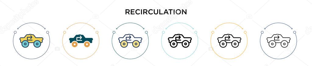 Recirculation icon Vector Art Stock Images | Depositphotos