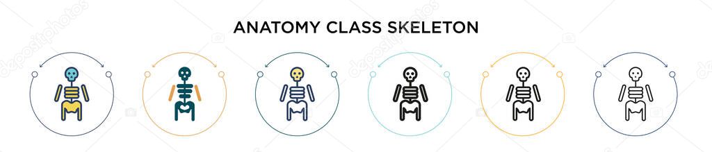 Anatomy class skeleton Vector Art Stock Images | Depositphotos