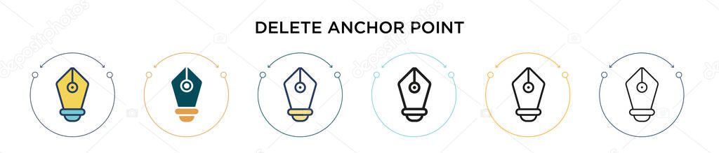 Ankerpunt verwijderen Vector Art Stock Images | Depositphotos