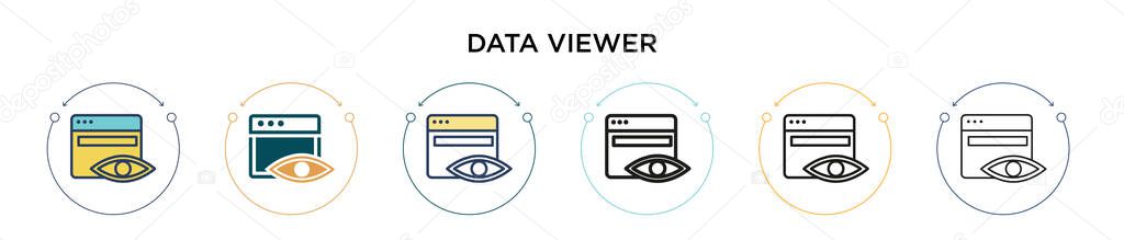 Data viewer Vector Art Stock Images | Depositphotos