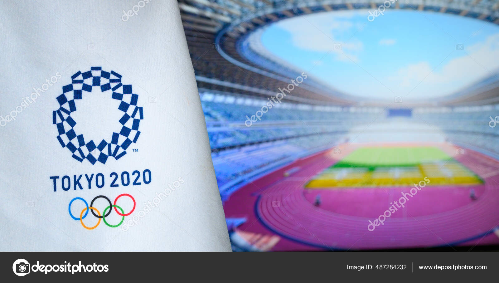 Tokyo Japan July 2021 Olympic Stadium Tokyo Summer Olympic Game — Stock ...