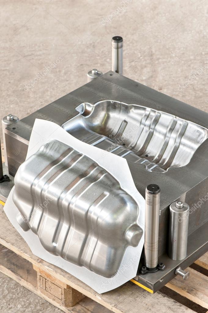 Industrial metal mold with ready iron form — Stock Photo ...