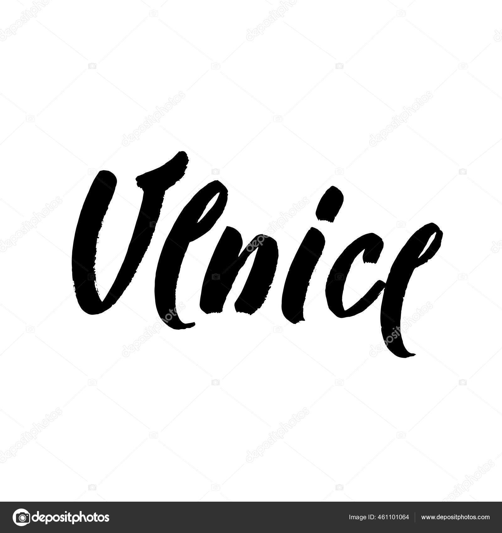 Venice Ink Hand Lettering Modern Brush Calligraphy Handwritten Phrase ...