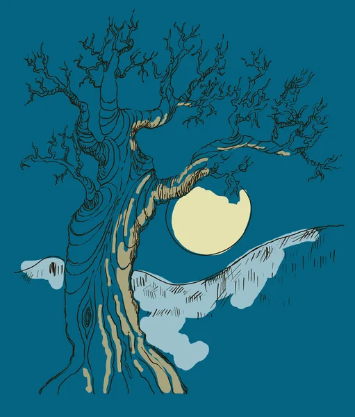 Hand drawn tree symbol isolated vector illustration — Stock Vector ...