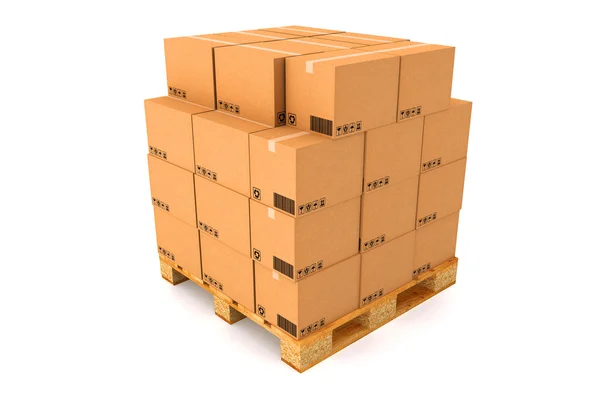 Stack of Cardboard boxes. Stock Photo by ©yodiyim 117452904