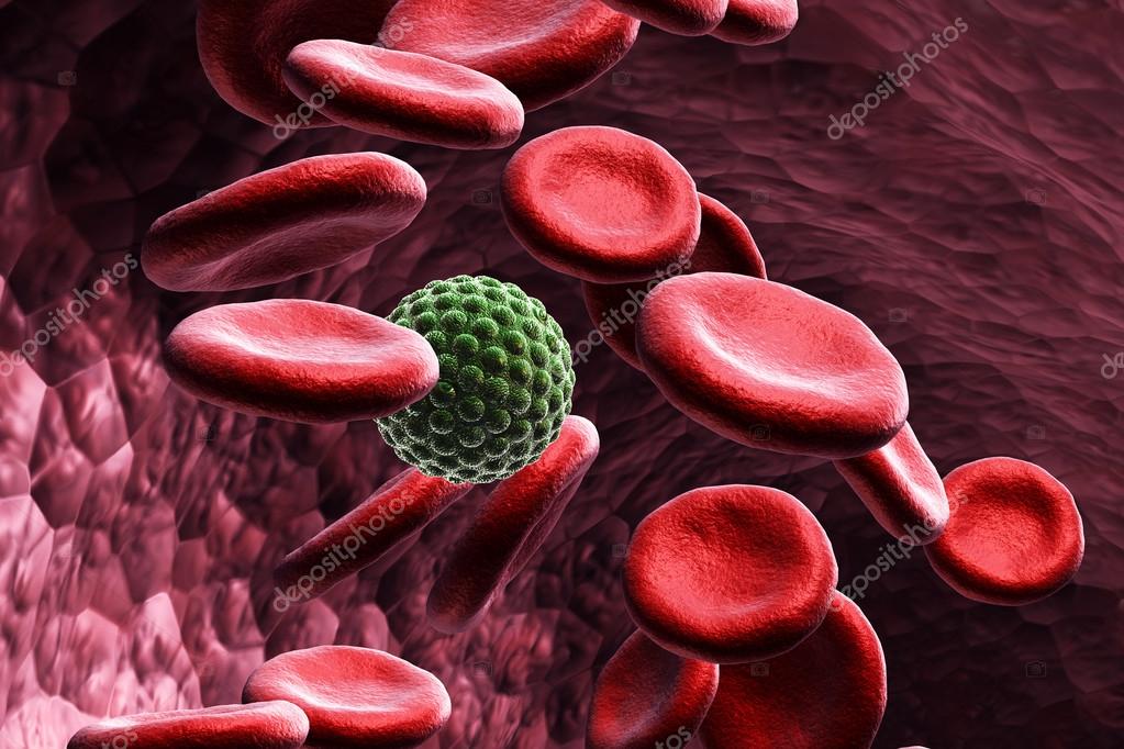 3D render virus cells. Stock Photo by ©yodiyim 117536580