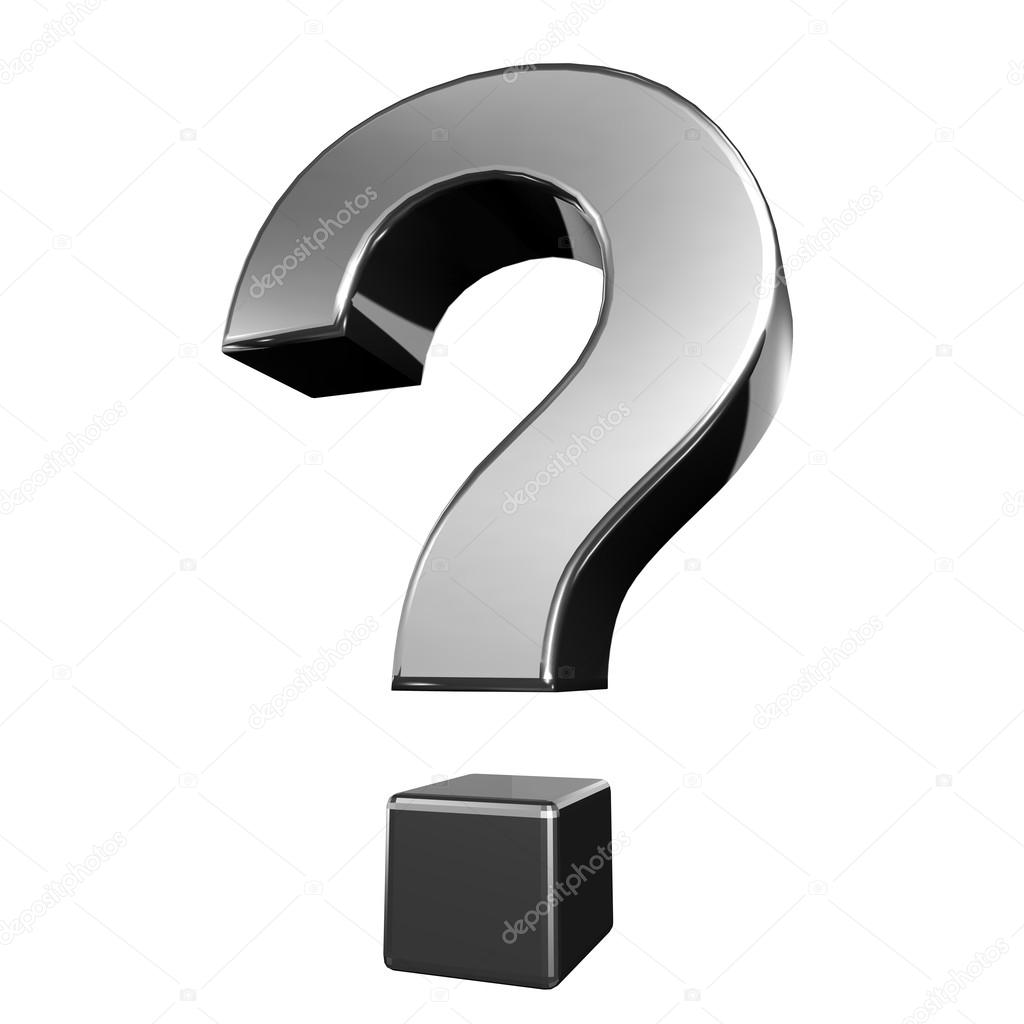 Silver question mark — Stock Photo © yodiyim #117603008