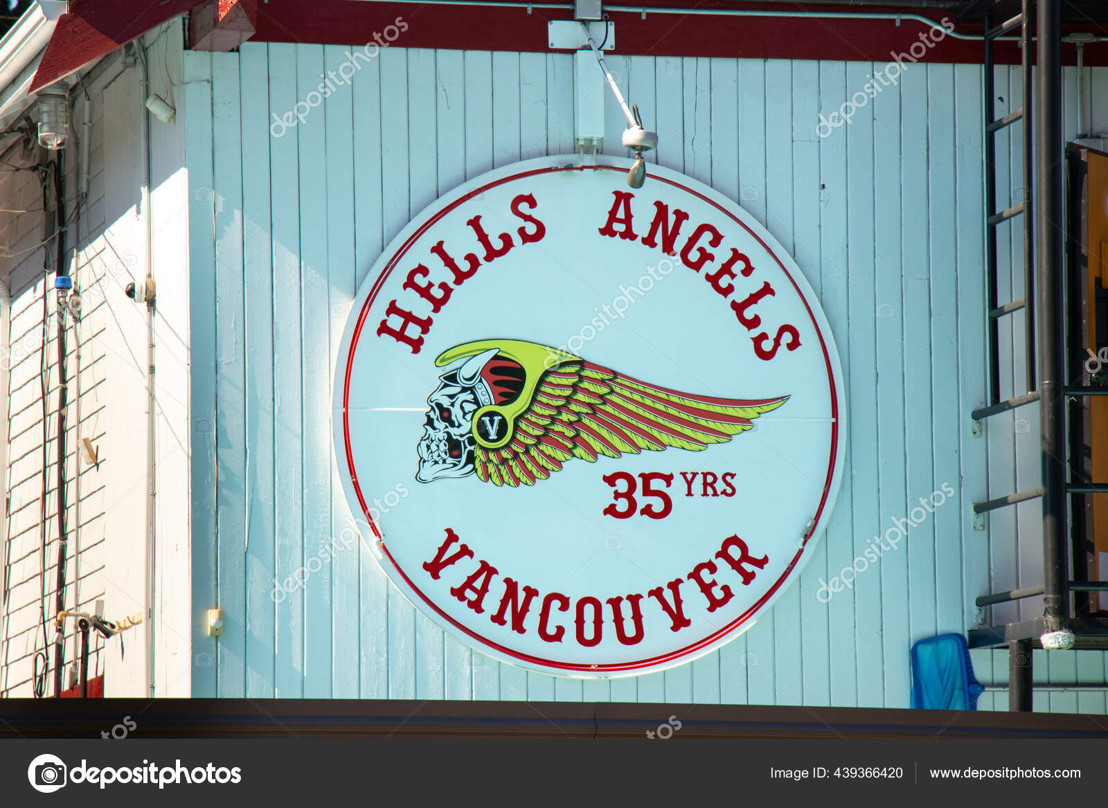 Vancouver Canada July 2020 View Sign Hells Angels Club Building — Stock ...